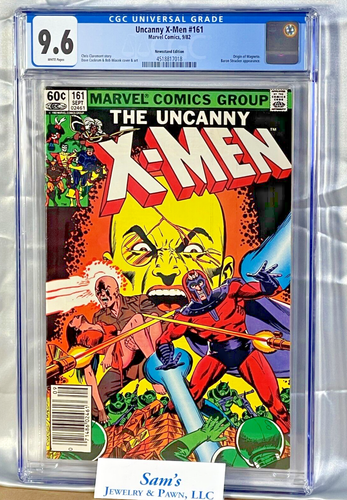 UNCANNY X-MEN #161 CGC 9.6 ️Snow WHITE Pages ️ 1982==Newsstand==MAGNETO ...