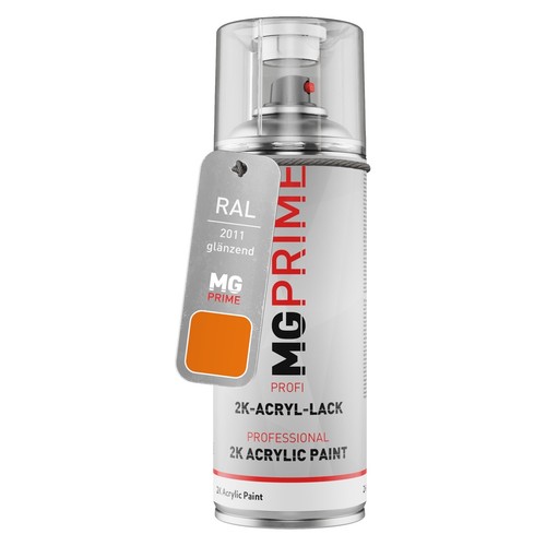 RAL 2011 Tieforange Deep orange glänzend 2K Acryl Spraydose Sprühdose ...