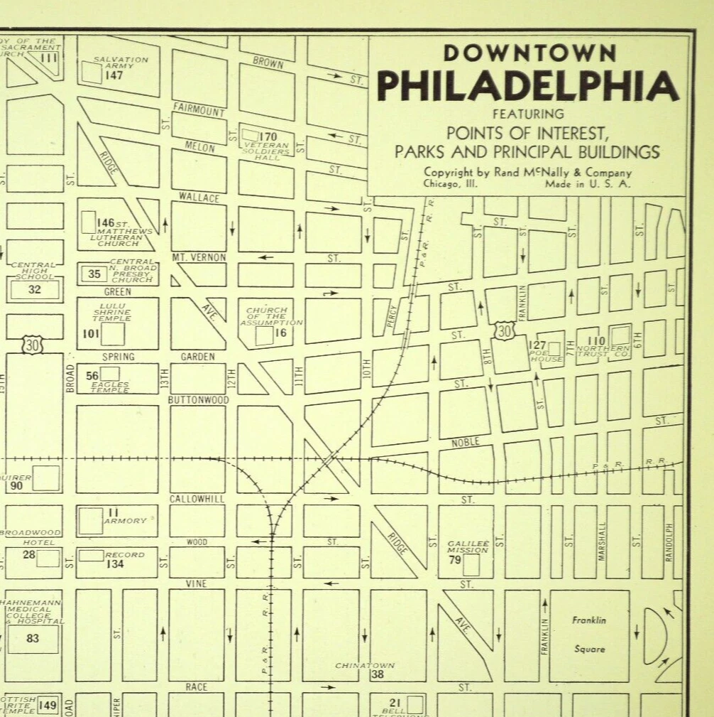 Vintage Street Map