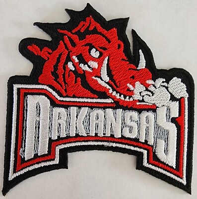 Arkansas Razorbacks NCAA Embroidered iron on patches 3 x 3" | eBay
