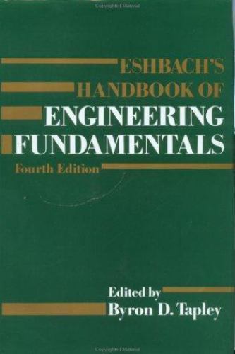Eshbach's Handbook of Engineering Fundamentals, 4th Edition by Byron D ...