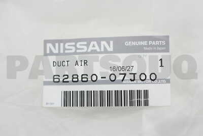 6286007J00 Genuine Nissan AIR CLEANER DUCT 62860-07J00 | eBay