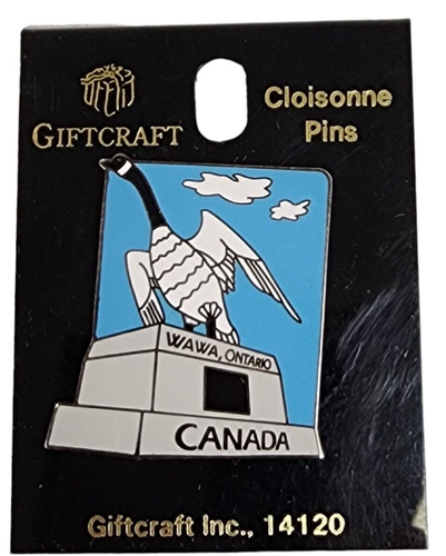 WAWA Ontario Canada Goose Pin Lapel Pinback Cloisonne Giftcraft | eBay