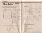 Simplicity Pattern 2258 Misses' Skirts, Capri Pants and Shorts Sizes 6 ...