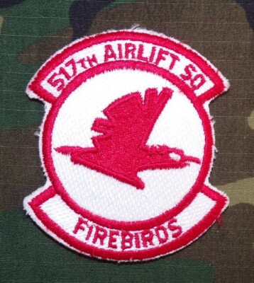 USAF 517th Airlift Squadron Firebirds Full Color hook/loop Uniform ...