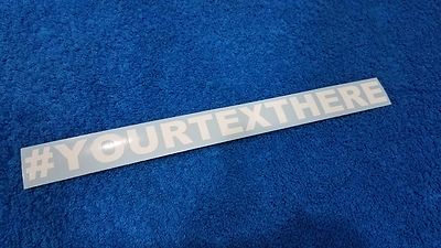 4X YOUR HASHTAG 9" Hashtag Decal Sticker Car Custom Personalized Euro ...