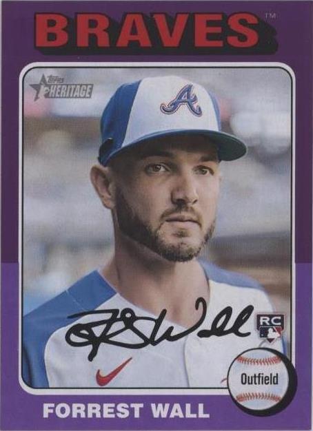 2024 Topps Heritage Mini - Rookies Forrest Wall #494 Purple Border ...