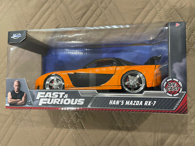 1/24 Jada - Fast & Furious - Han’s Mazda RX-7 in Orange & Black | eBay