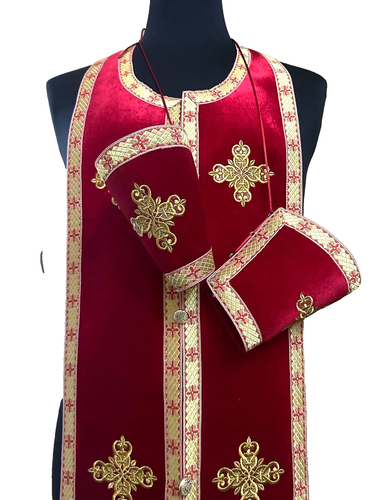 Orthodox Christian Priest red epitrachelion(stole) | eBay