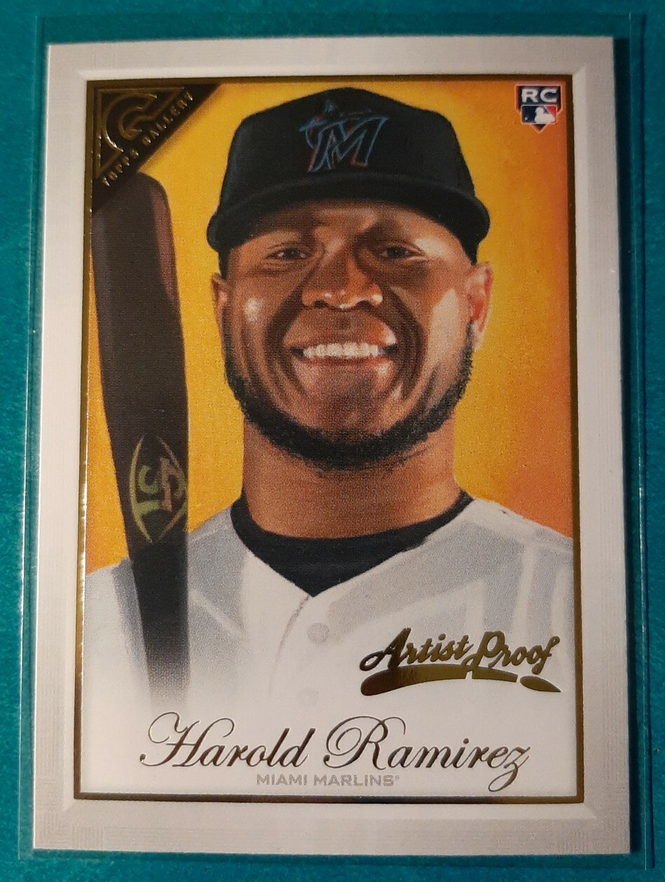 2019 TOPPS GALLERY ARTISTS PROOF HAROLD RAMIREZ ROOKIE #16 MIAMI ...
