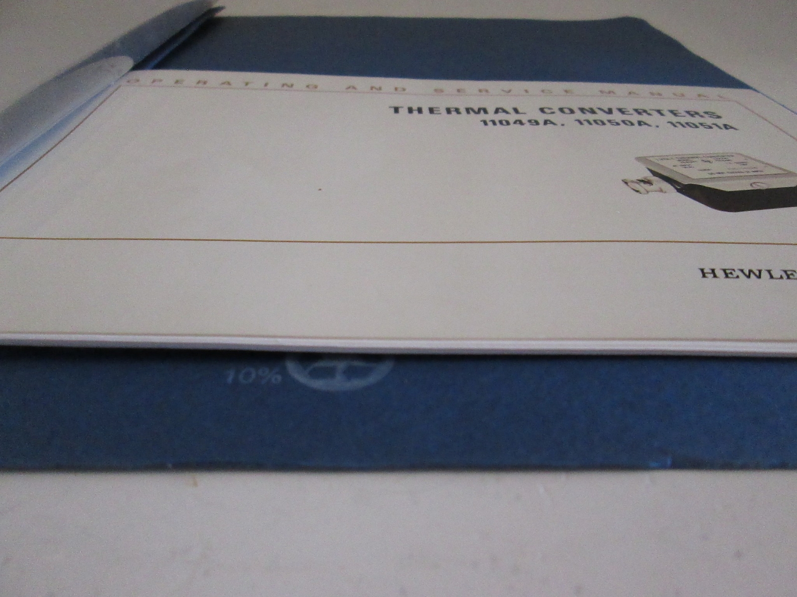 HP Thermal Converters 11049A, 11050A, 11051A Operating and Service ...