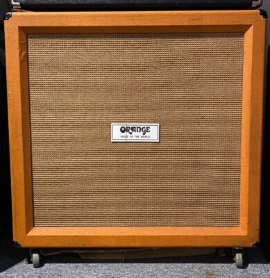 1970 ORANGE Beat-Club 4x12 Cabinet Box Pre Rola G12H Celestion Made in ...