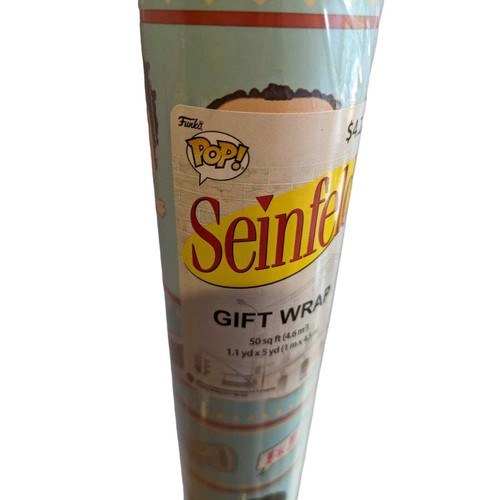 Seinfeld Christmas Funko Pop Gift Wrapping Paper 50 Sq Ft Roll New ...