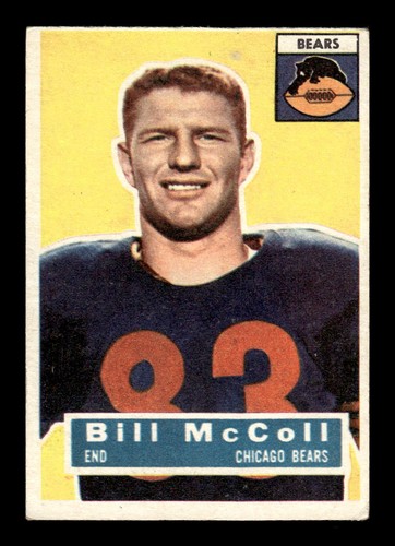 1956 Topps Football #83 Bill McColl Chicago Bears | eBay
