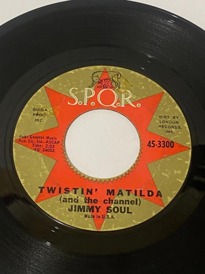 7" 45 RPM JIMMY SOUL I CAN'T HOLD OUT ANY LONGER SPQR 45-3300 1962 NM/M ...