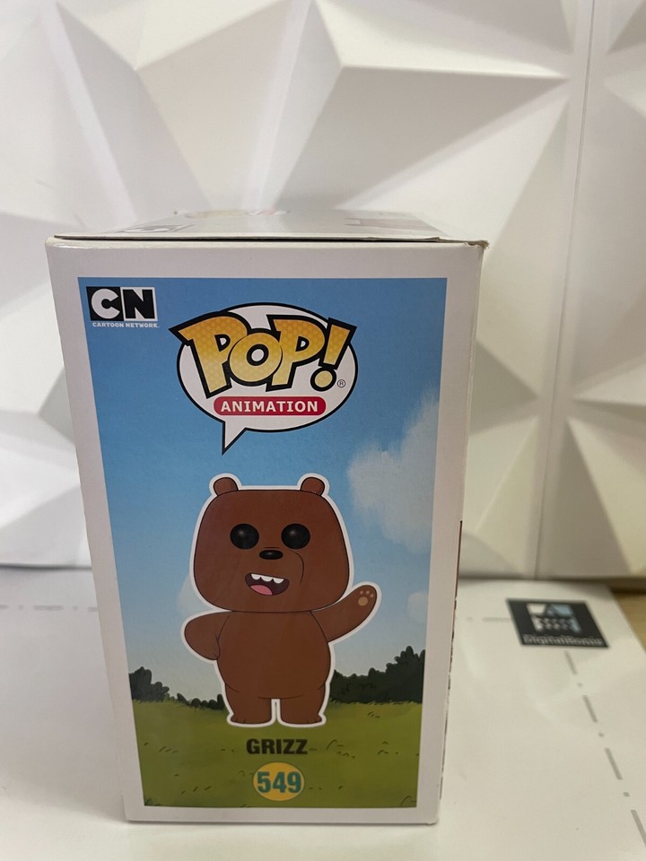 Funko Pop! Animation We Bare Bears Grizz 549 Cartoon Network CN orso | eBay