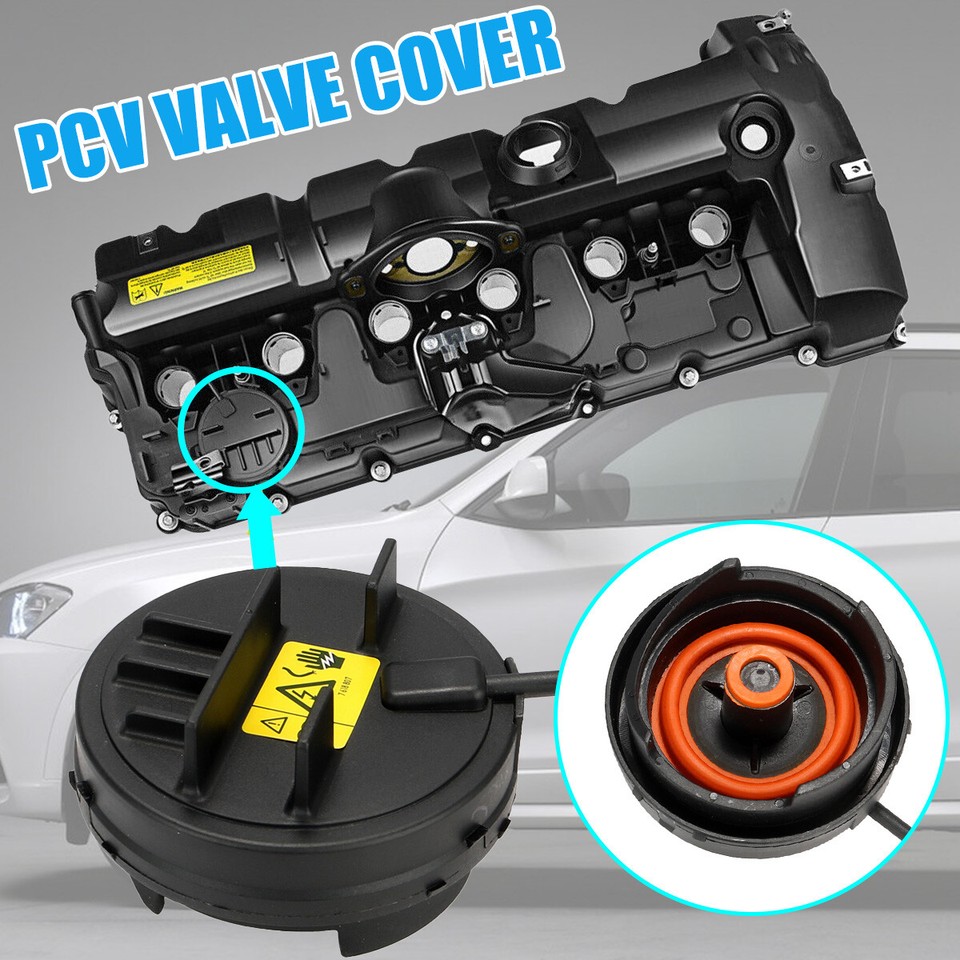 2PCS NEW PCV Cover of N52 Engine Valve Cover For BMW E82 E90 Z4 X3 X5 ...