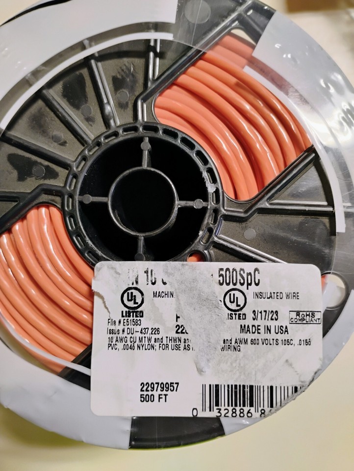 Southwire 500-ft 10-AWG Orange Stranded Copper THHN Wire NEW | eBay