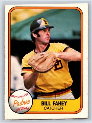1981 Fleer #490 Bill Fahey NM San Diego Padres | eBay