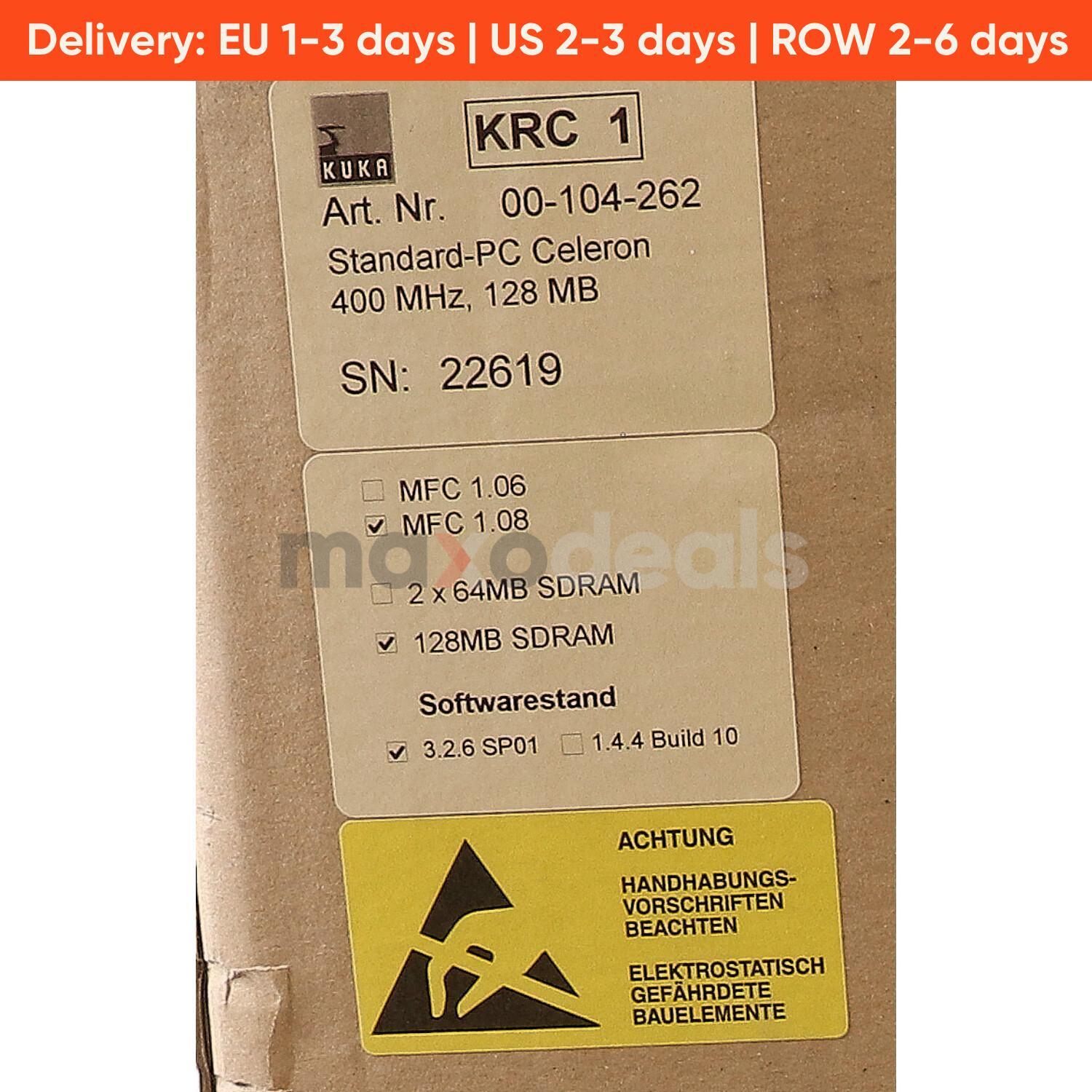 KUKA Krc1 Kc1 Computer 00104262/00-104-262 for sale online | eBay