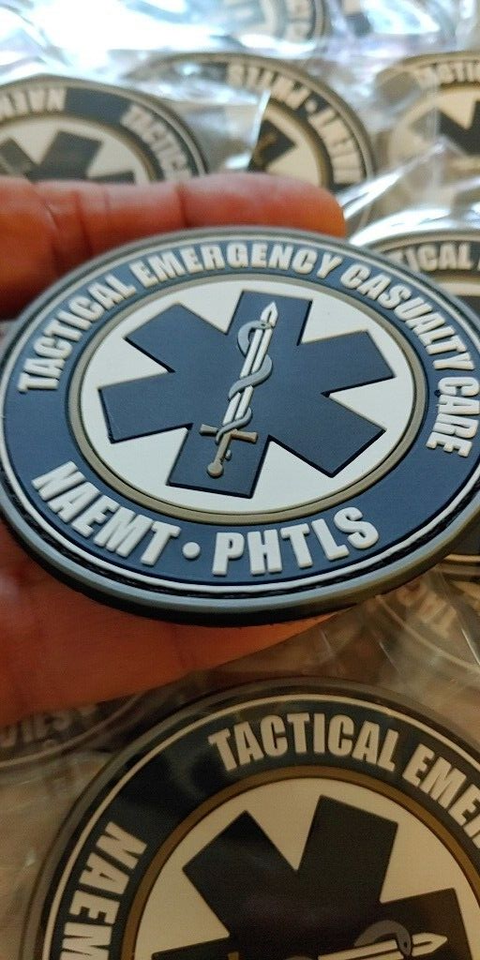 NAEMT PHTLS - Tactical Emergency Casualty Care - colored - PVC patch | eBay