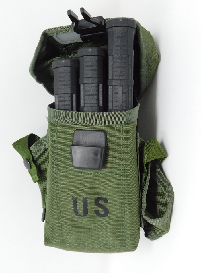 US Military ALICE LC1 Triple Mag Pouch 30 RD Small Arms Ammo Case VGC ...