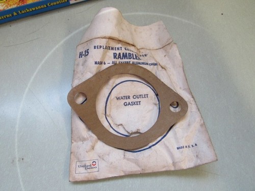 AMC NASH & RAMBLER THERMOSTAT GASKET 196 ENGINE NORS | eBay