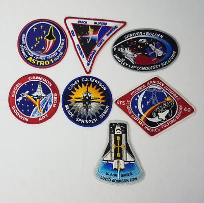 Collection of 7 Space Shuttle Mission Patches ~ acquired from a NASA ...