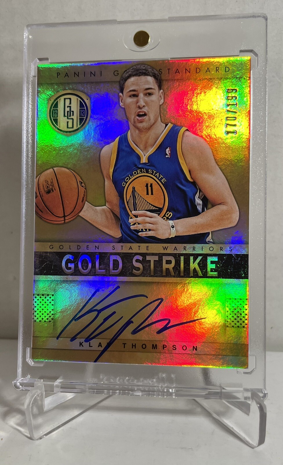 2012-13 Panini Gold Strike Klay Thompson Rookie Auto RC /199 | eBay