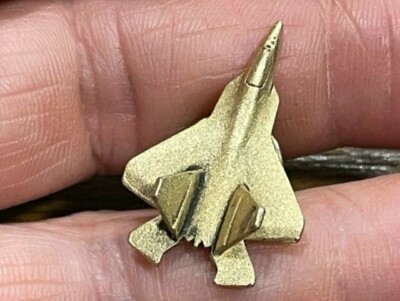 Airplane Fighter Jet Aviation Gold Tone Metal Lapel Pin Pinback A61 | eBay