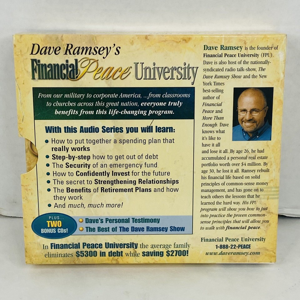 Dave Ramsey's Financial Peace University Audio 16-CD Library Set 2007 ...