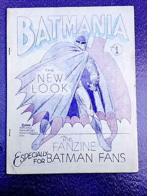 BATMANIA #1 Very First Batman Fanzine BILJO WHITE Beautiful Condition ...