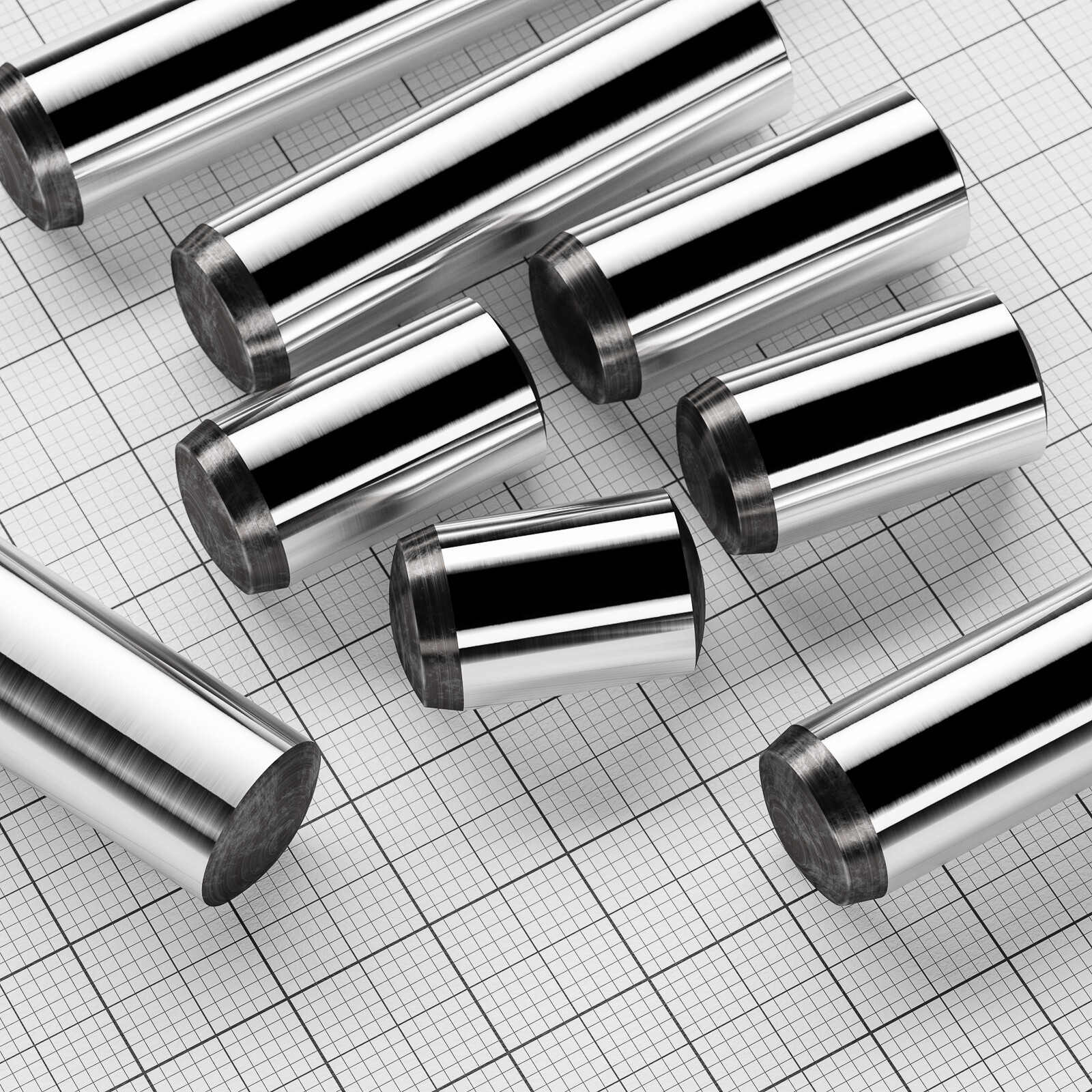 DIN 6325 Zylinderstifte Passstifte Ø1/1,5/2/2,5/3/4/5/6/8/10/12/14/16 ...