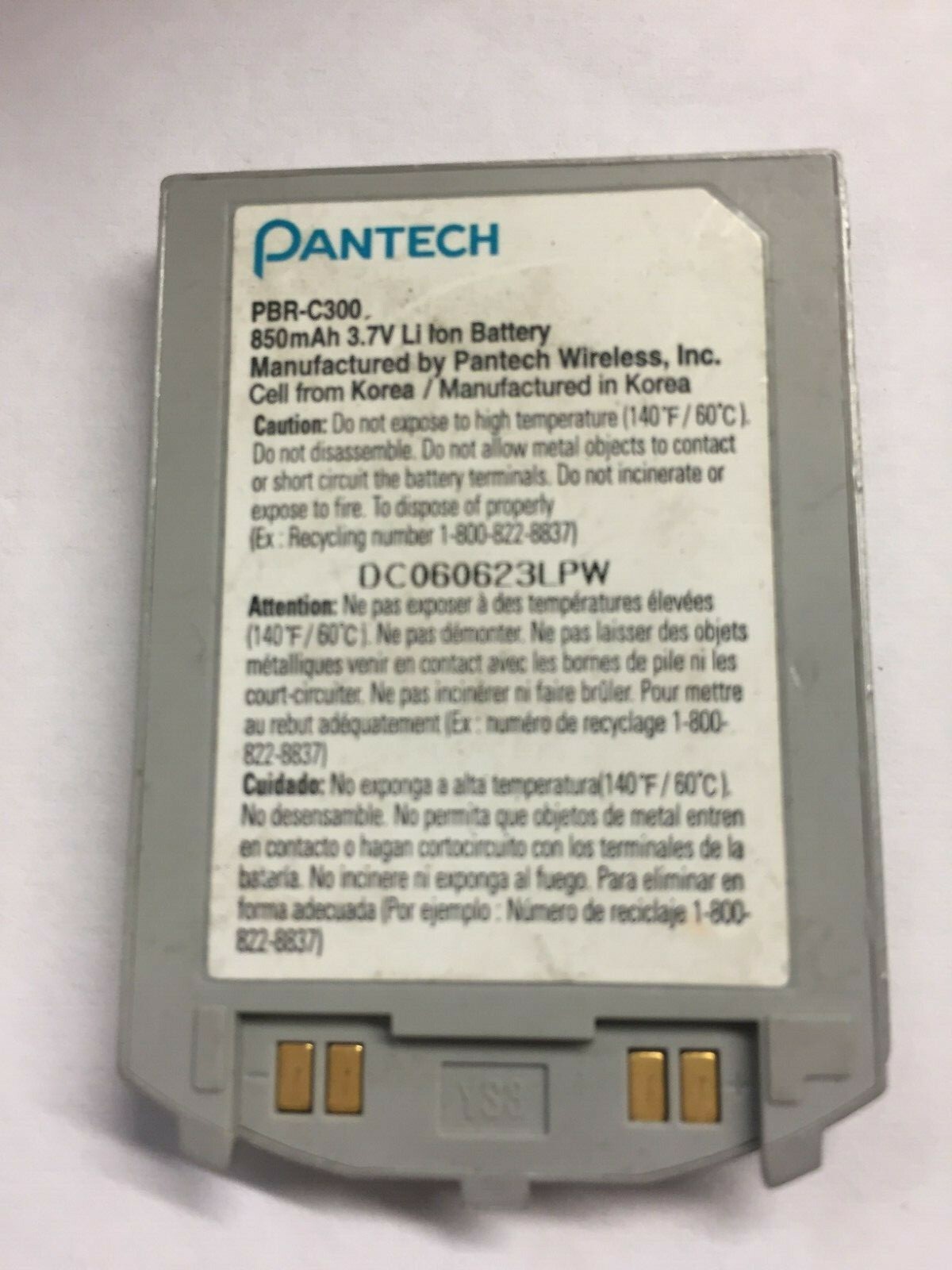 LOT OF 144 OEM PANTECH C300 BATTERIES FOR Pantech C300 | eBay