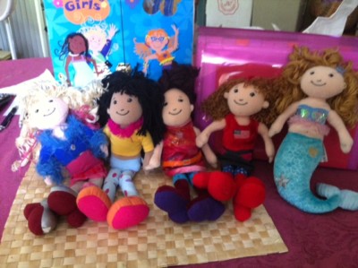lot of (5) Groovy Girls one is a mermaid - plus Carry Case | eBay