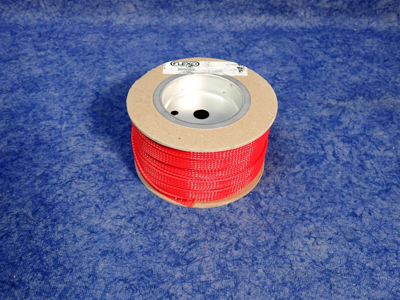 Techflex PTN0.5RD FLEXO PET 1/2" (12.7mm) Red 100 FT Spool braided ...