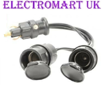 HELLA TYPE MALE PLUG 2 X HELLA FEMALE SOCKETS ADAPTOR SPLITTER CABLE ...