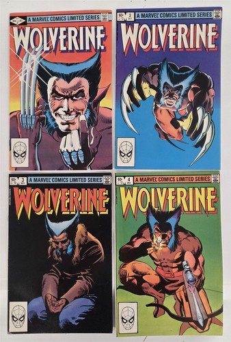 WOLVERINE #1 2 3 4 MARVEL LIMITED SERIES COMIC FULL RUN LOT HI GRADE ...