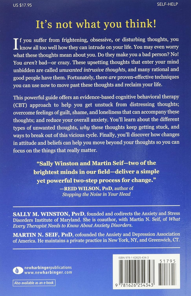 Overcoming Unwanted Intrusive Thoughts: a Cbt-Based Guide to Getting ...