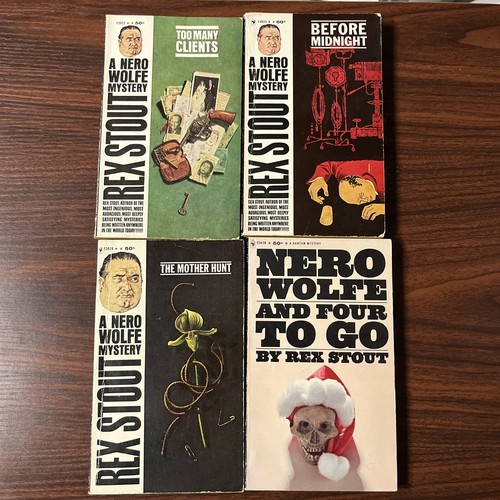 Rex Stout - Nero Wolfe Vintage Lot Of 7 Paperback - 1964-69 | eBay