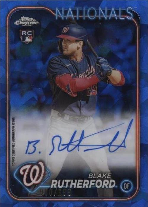 2024 Topps Chrome Sapphire Edition - Autographs Blake Rutherford #CSA ...