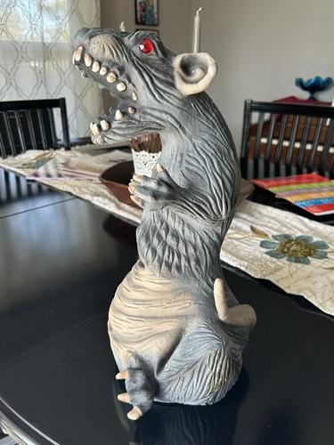 Large 15”-Seasons By Zauder’s Sitting Rat- Soft Rubber Halloween Decor ...