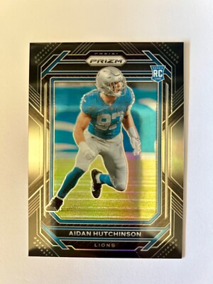 2022 Chronicles Prizm Black Aidan Hutchinson Silver Rookie Card #PB-16 ...
