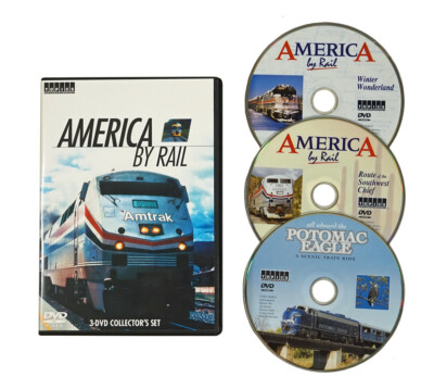 Travel America by Amtrak Train - 3 DVD Collection of Rail Railroad ...