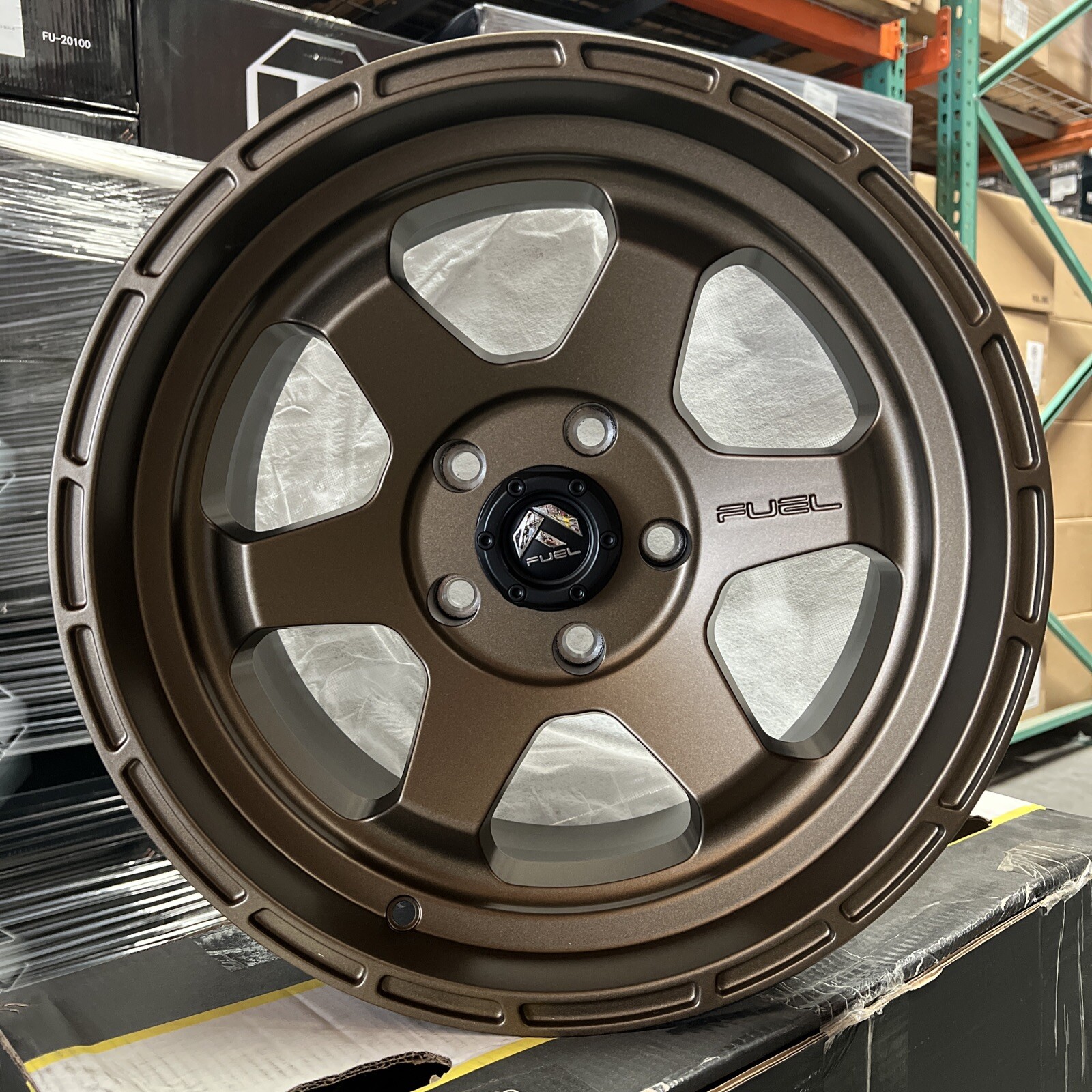 (4) 17X9 FUEL SHOCK D666 MATTE BRONZE OFF-ROAD RIMS SILVERADO TACOMA ...