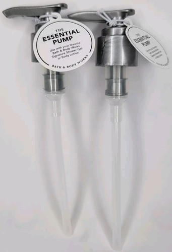 2 BATH & BODY WORKS ESSENTIAL PUMP REUSABLE SILVER PUMPS | eBay