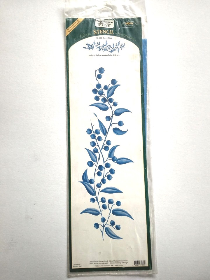 American Traditional Classic Stencil Dimensions (3 part overlay 5"x16 ...