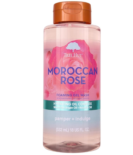 Tree Hut Moroccan Rose Nourishing & Moisturizing Foaming Gel Wash18 oz ...