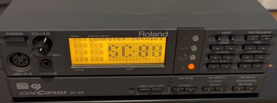 Roland SC-88VL Sound Canvas GS MIDI Sound Module New Battery Japan ...