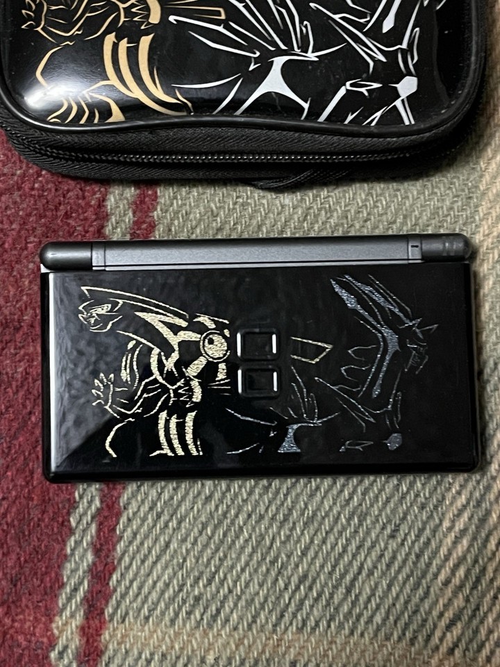 Nintendo DS Lite Pokémon Dialga & Palkia With Case. Tested and working ...